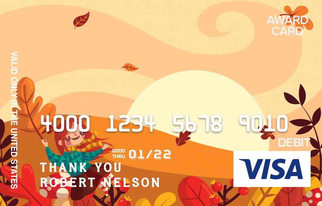 Custom Prepaid Debit Card, Visa Gift Card Designs - Awards2Go