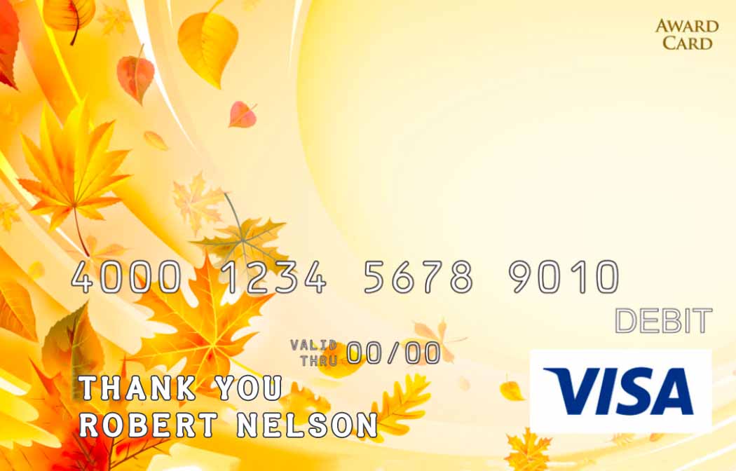 Custom Prepaid Debit Card, Visa Gift Card Designs - Awards2Go