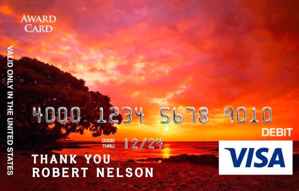 Custom Prepaid Debit Card, Visa Gift Card Designs - Awards2Go