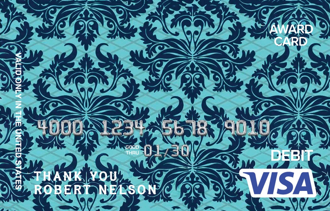Custom Prepaid Debit Card, Visa Gift Card Designs - Awards2Go