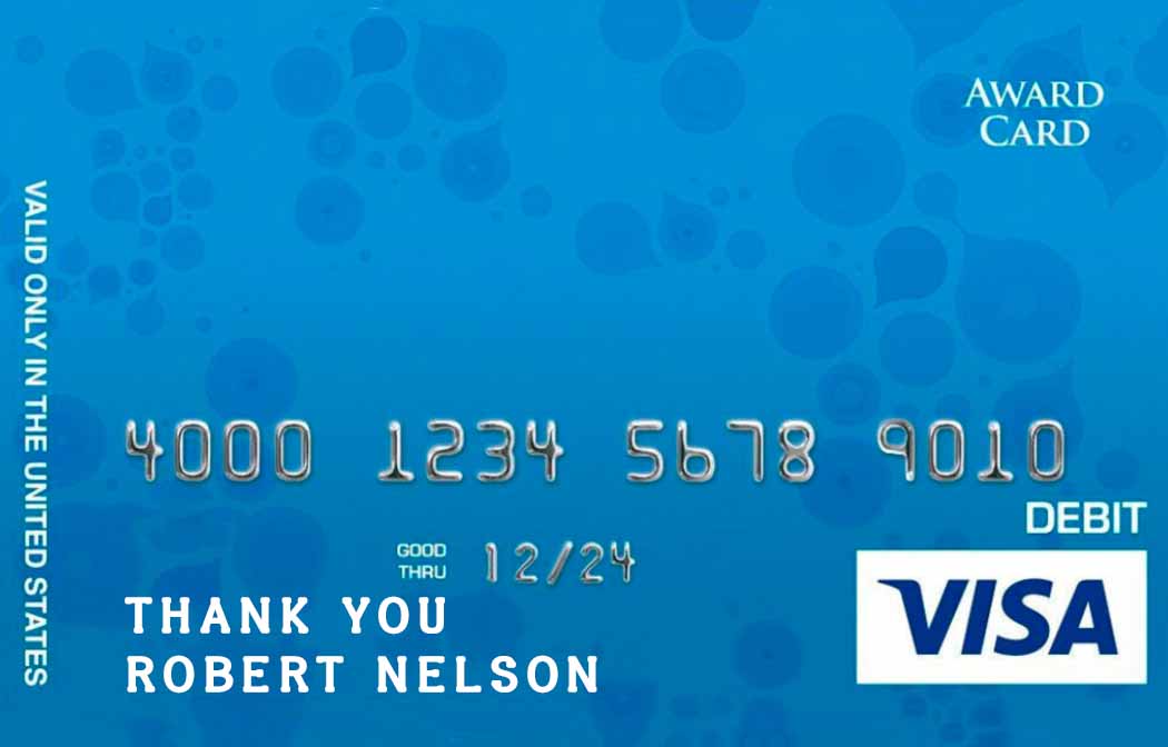 Custom Prepaid Debit Card, Visa Gift Card Designs - Awards2Go