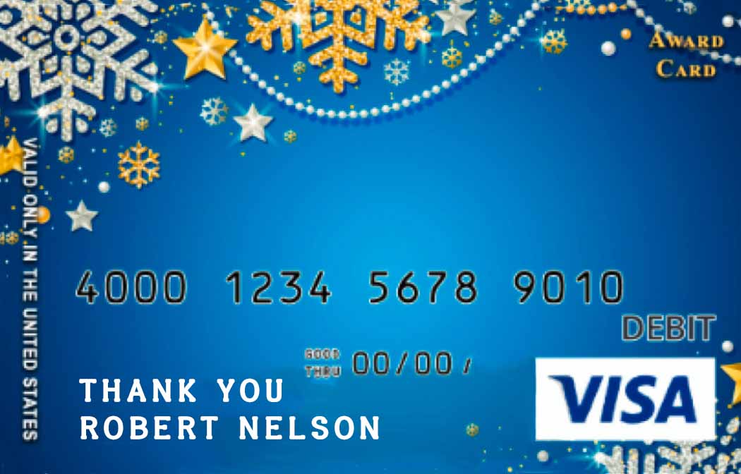 Custom Prepaid Debit Card, Visa Gift Card Designs - Awards2Go