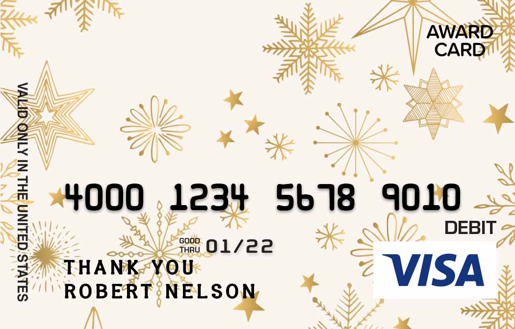 Custom Prepaid Debit Card, Visa Gift Card Designs - Awards2Go