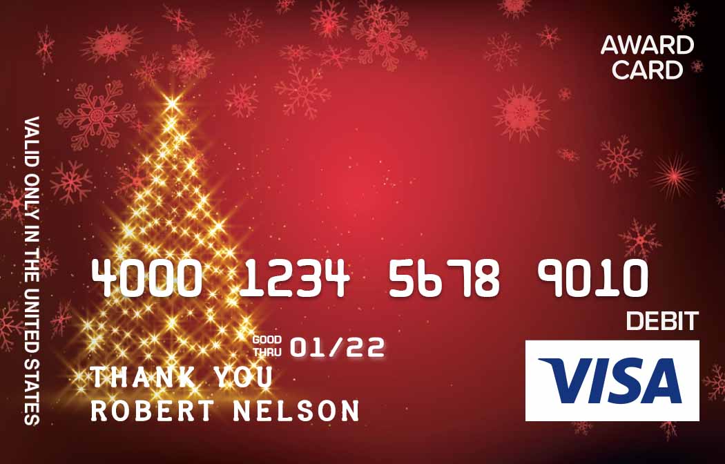 Custom Prepaid Debit Card, Visa Gift Card Designs - Awards2Go