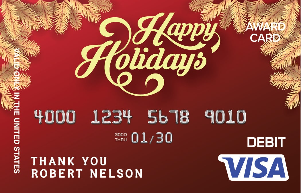 Custom Prepaid Debit Card, Visa Gift Card Designs - Awards2Go