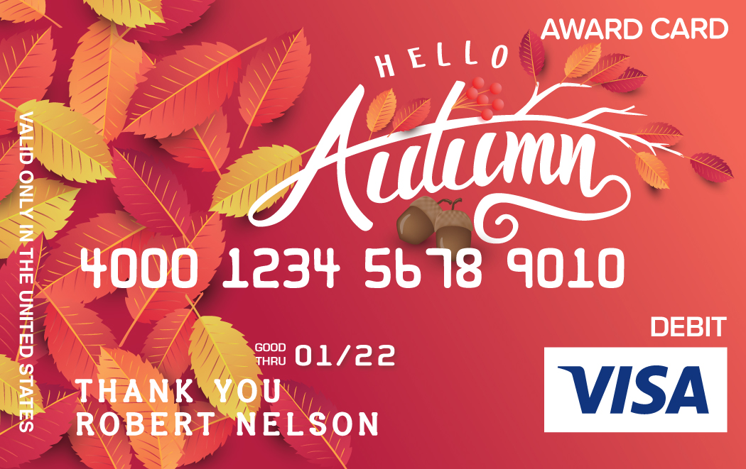 Custom Prepaid Debit Card, Visa Gift Card Designs - Awards2Go