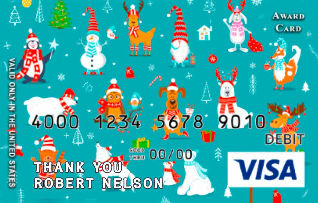 Custom Prepaid Debit Card, Visa Gift Card Designs - Awards2Go