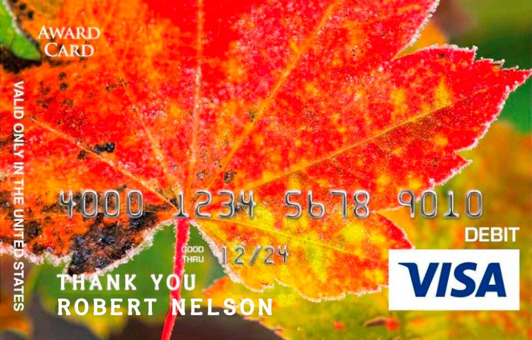 Custom Prepaid Debit Card, Visa Gift Card Designs - Awards2Go