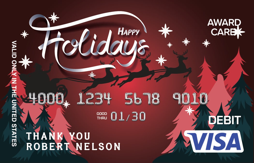 Custom Prepaid Debit Card, Visa Gift Card Designs - Awards2Go
