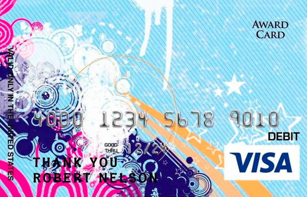 Custom Prepaid Debit Card, Visa Gift Card Designs - Awards2Go
