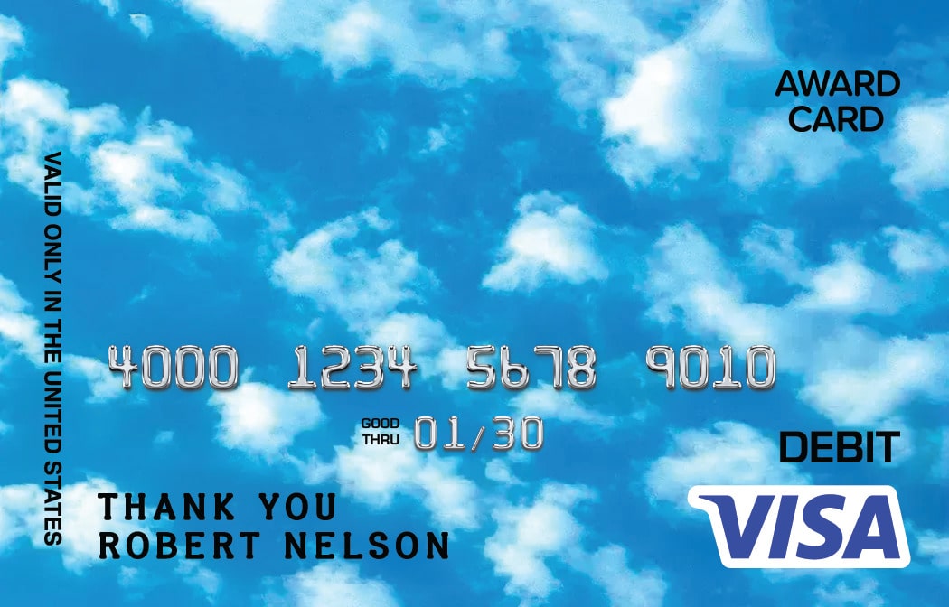 Custom Prepaid Debit Card, Visa Gift Card Designs - Awards2Go