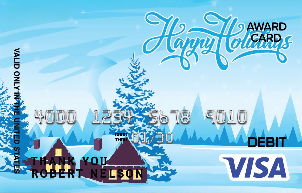 Custom Prepaid Debit Card, Visa Gift Card Designs - Awards2Go