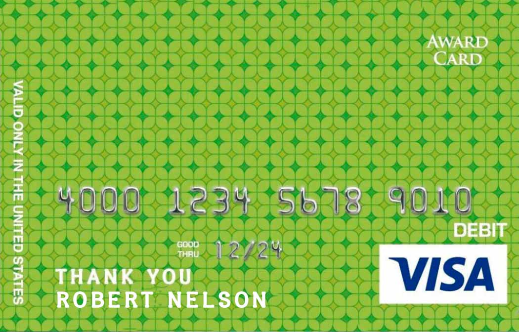 Custom Prepaid Debit Card, Visa Gift Card Designs - Awards2Go