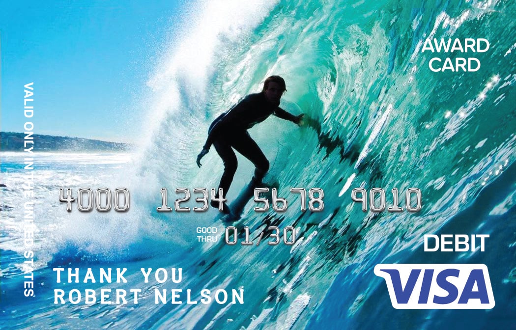 Custom Prepaid Debit Card, Visa Gift Card Designs - Awards2Go