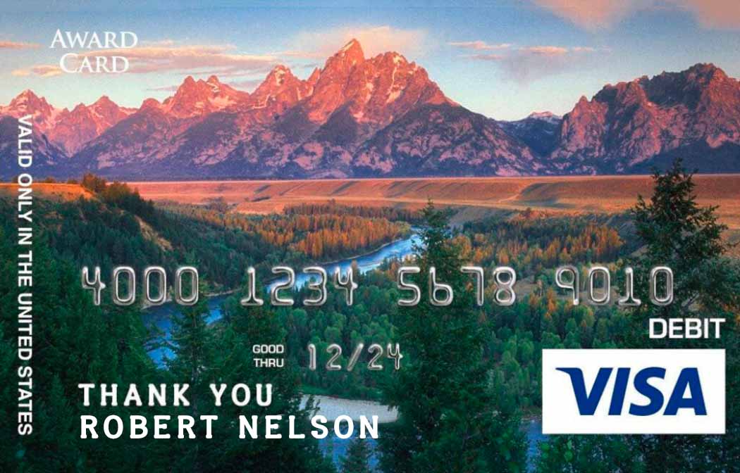 Custom Prepaid Debit Card, Visa Gift Card Designs - Awards2Go