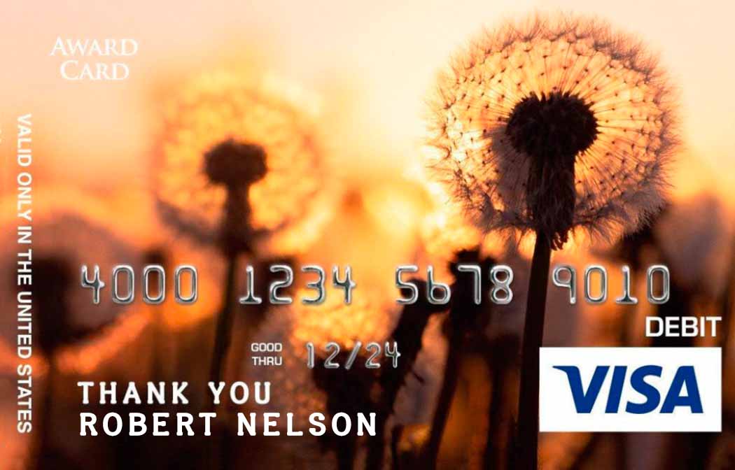Custom Prepaid Debit Card, Visa Gift Card Designs - Awards2Go