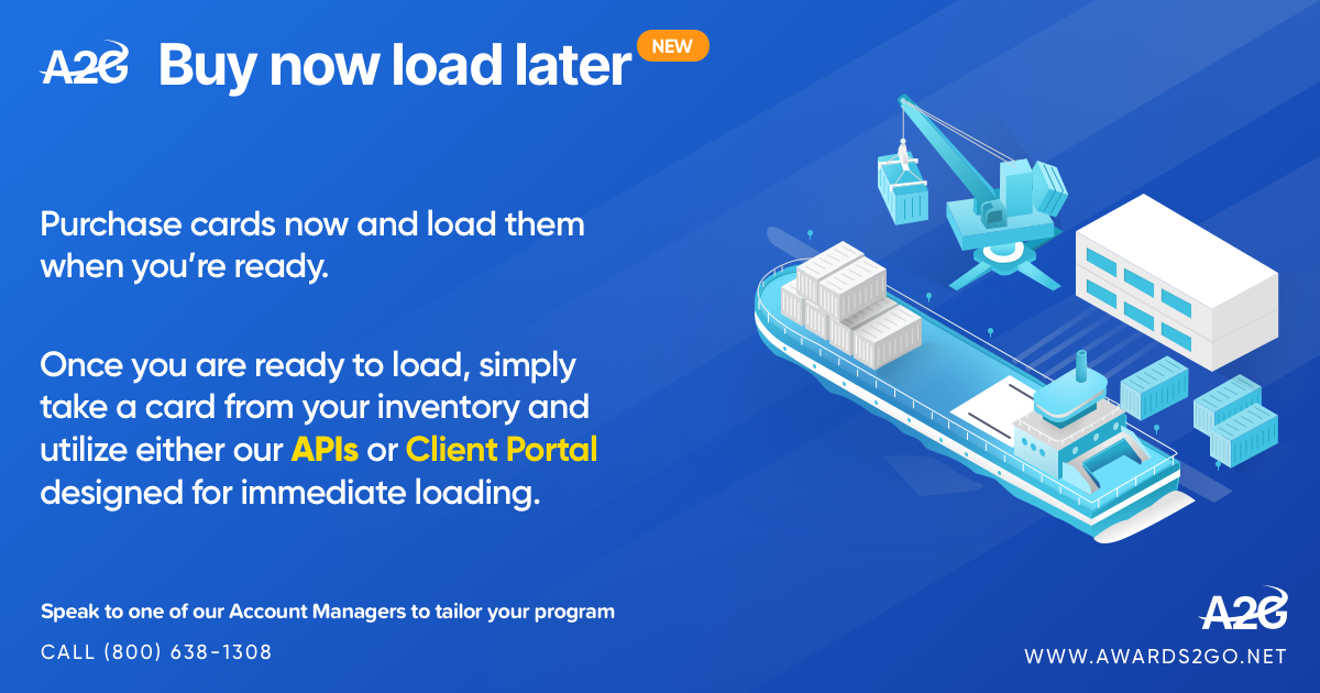 Reloadable Gift Cards, Debit Cards - Awards2Go